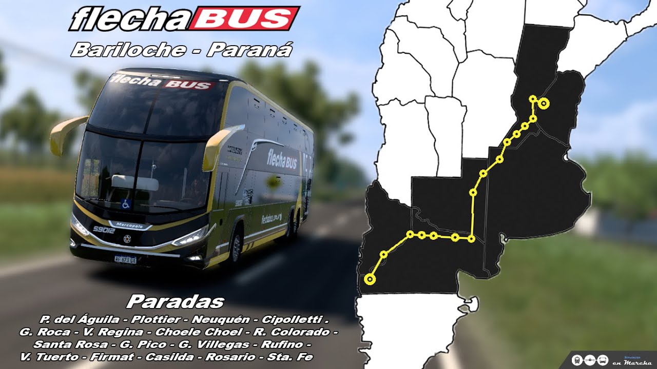 BARILOCHE - PARANÁ | Servicio Completo Flecha Bus (Circa enero de 2025 ...