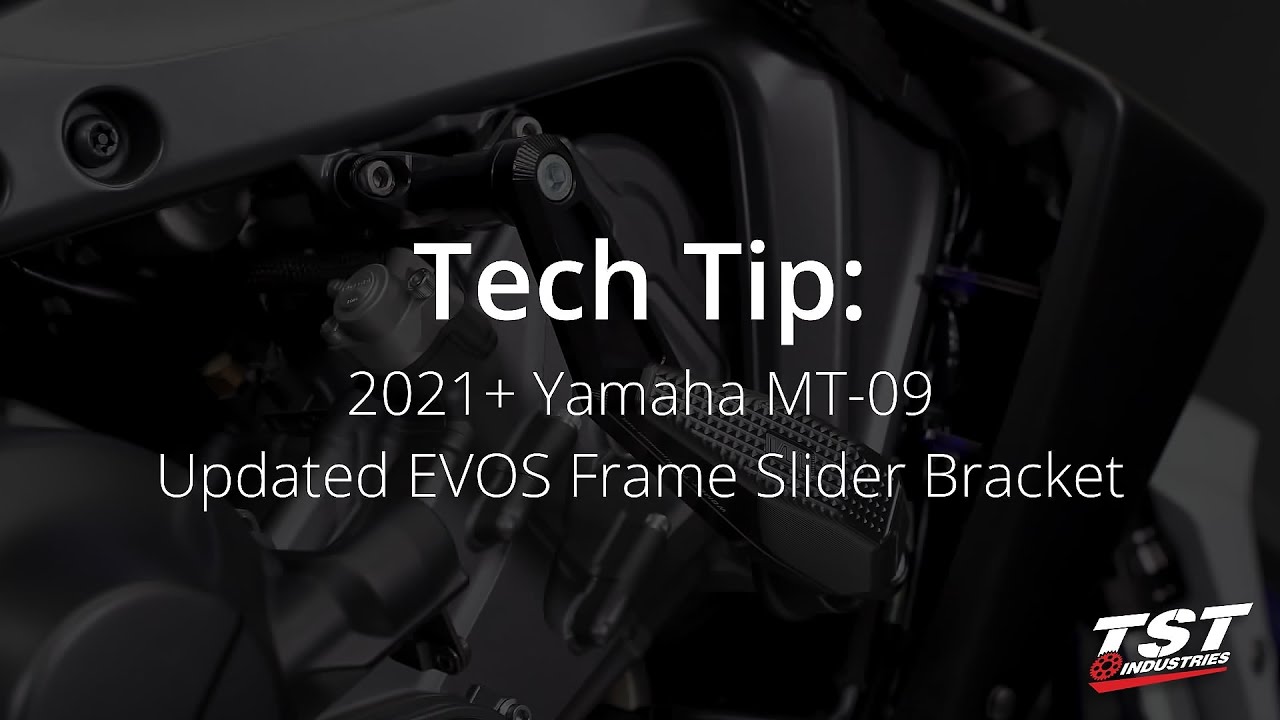 Tech Tip Ep. 14 - 2021+ Yamaha MT-09 Womet-Tech EVOS Frame Slider ...