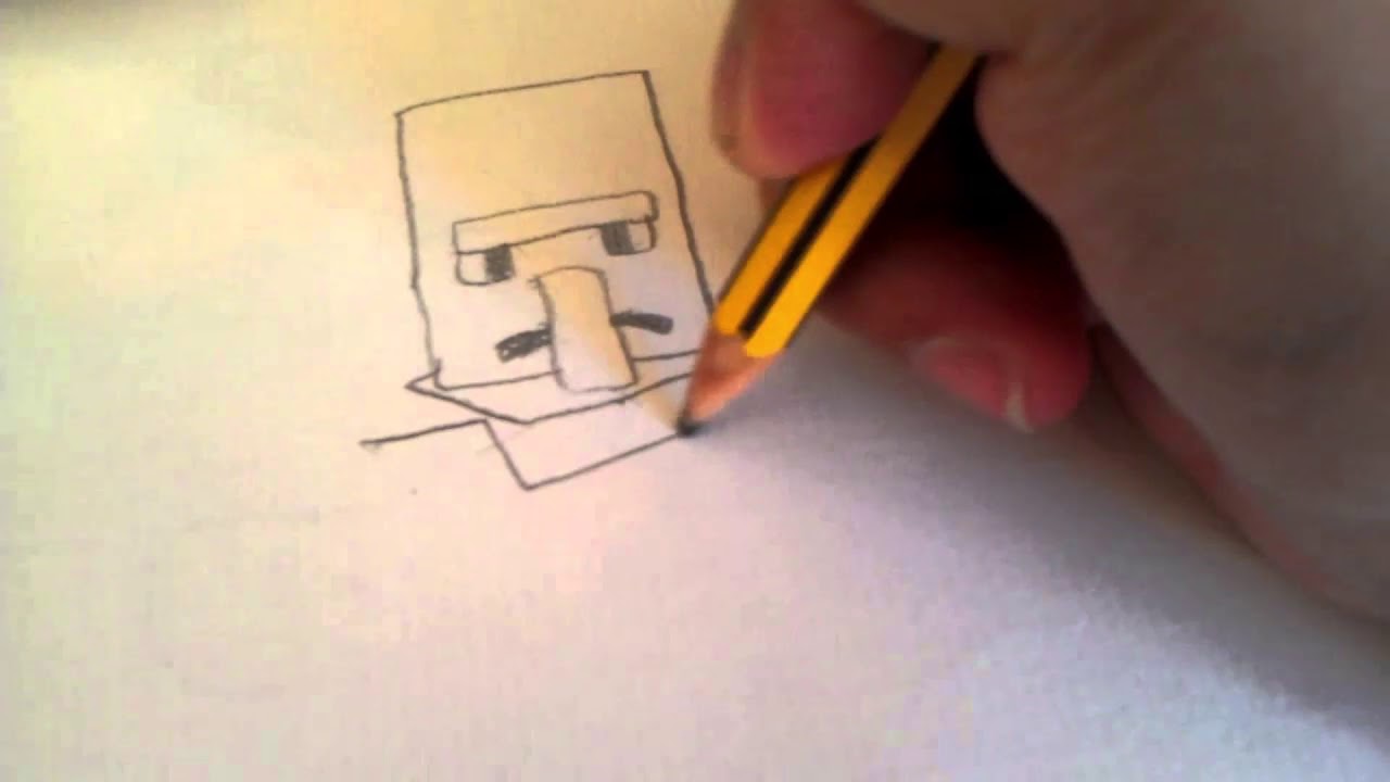 How To Draw A Minecraft Villager | Quick & Easy Guide! - YouTube