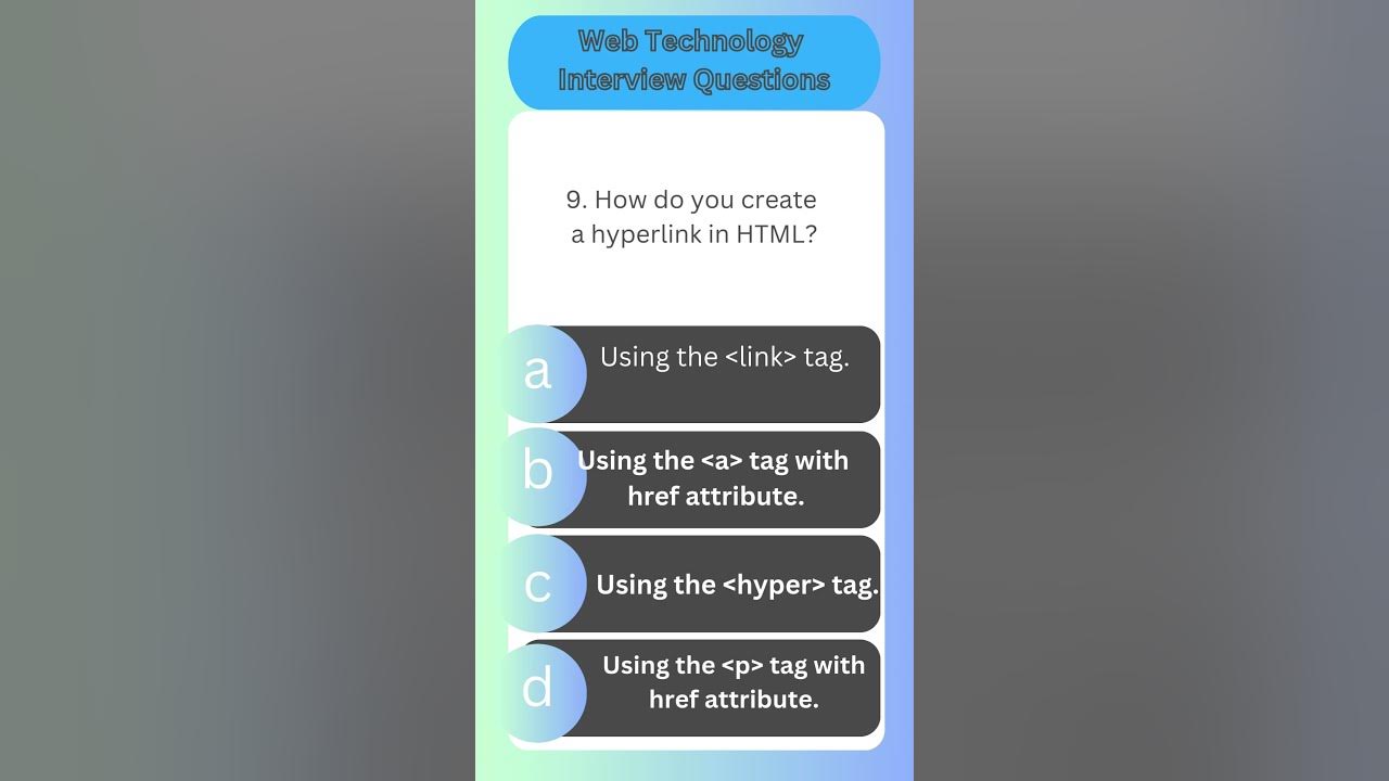 Top 50 Web Technology Interview Questions And Answers Q922012025