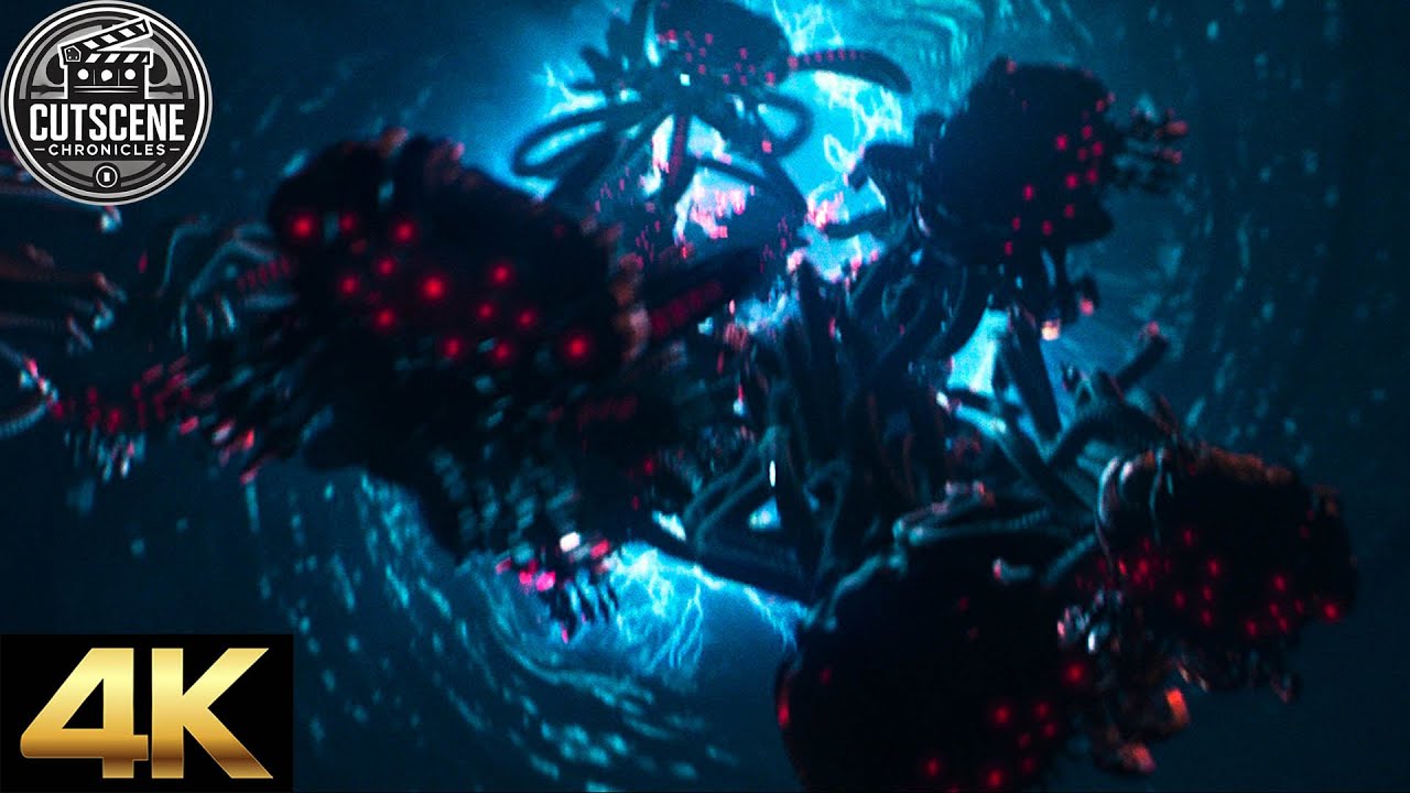 [4K UHD] EMP Detonation Saves Zion from Sentinel Swarm CUTSCENE | The Matrix Revolutions (2003 ...