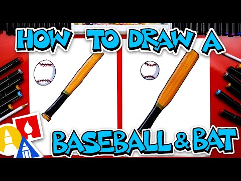 How To Draw Baseball And Bat | Safe Videos for Kids