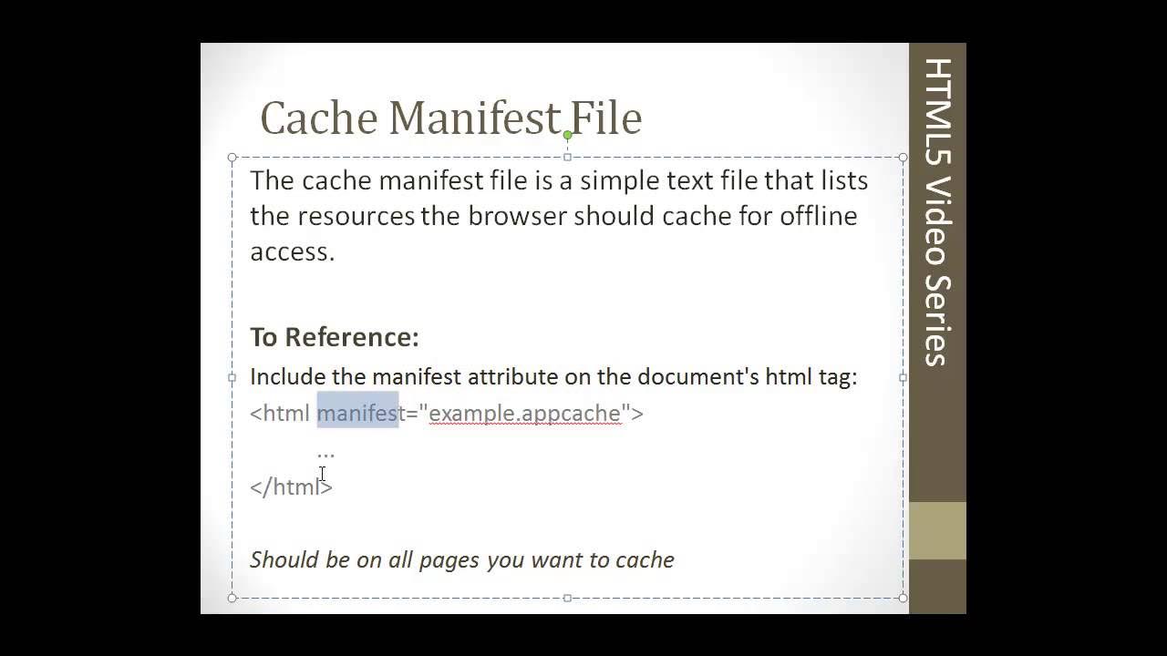 HTML5 Programming Course From Scratch - Chapter 26 – Cache part1 - YouTube