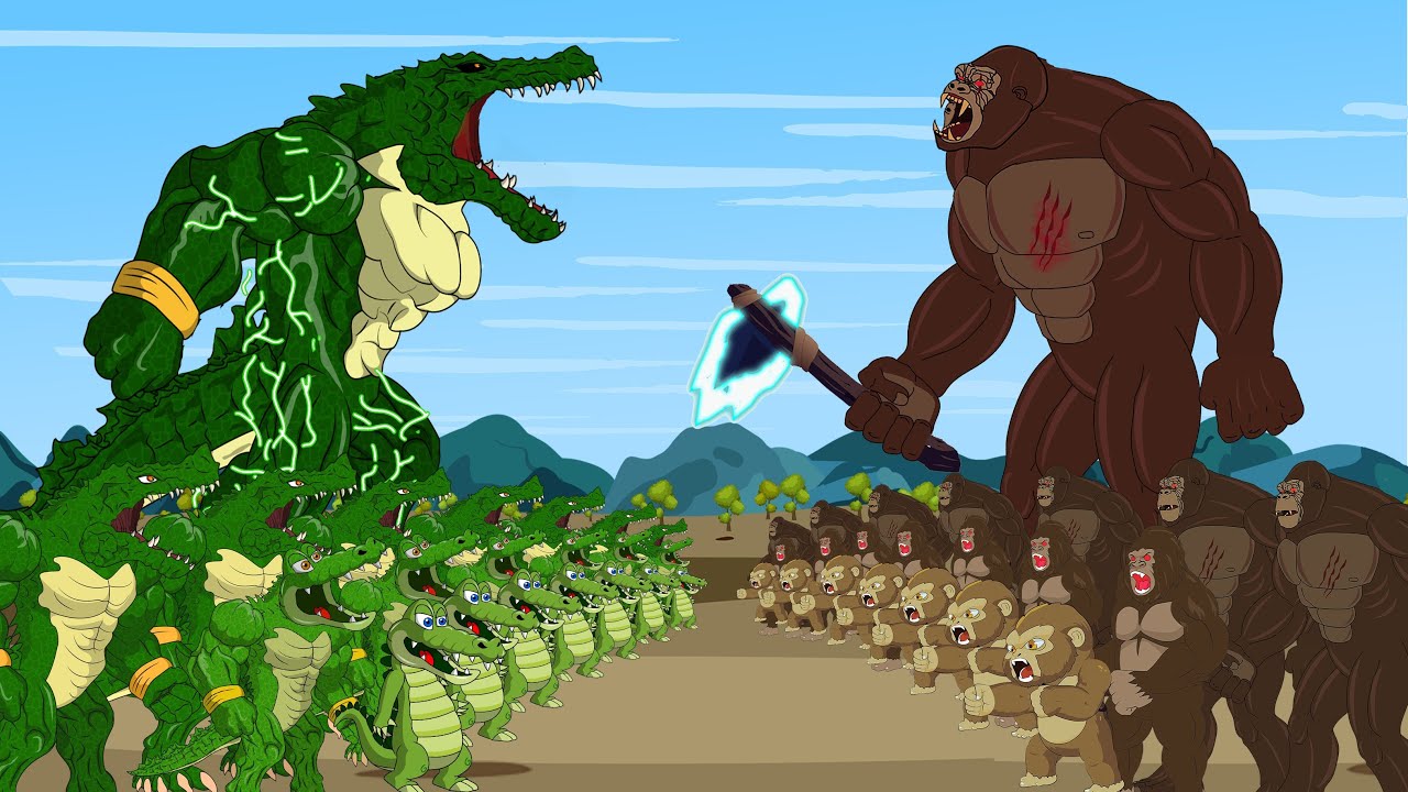 GREEN CROCOZILLA vs KING KONG : Who Is The Strongest Monsters ...