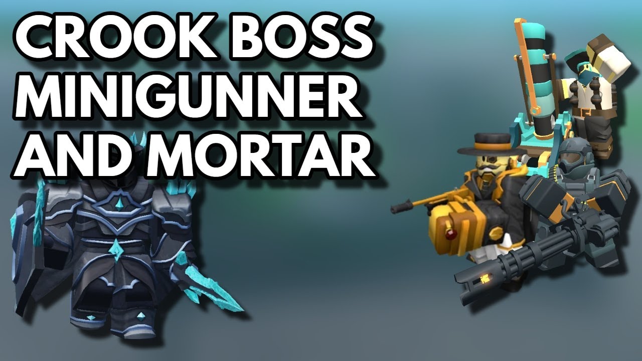 SOLO FALLEN MODE WITH MORTAR MINIGUNNER AND CROOK BOSS| ROBLOX Tower ...