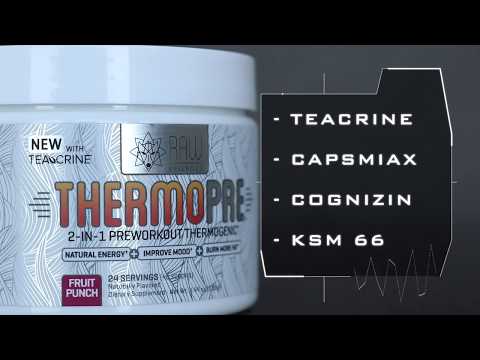 THERMO PRE NATURAL THERMOGENIC PREWORKOUT FAT BURNER - YouTube