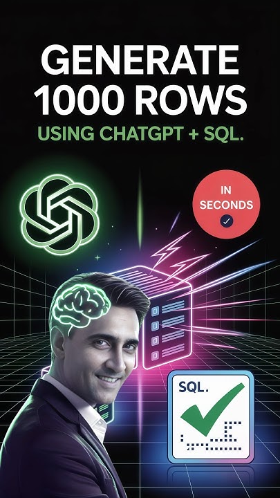 From 0 to 1000 Rows in 1 Minute with ChatGPT & SQL 💥 - YouTube