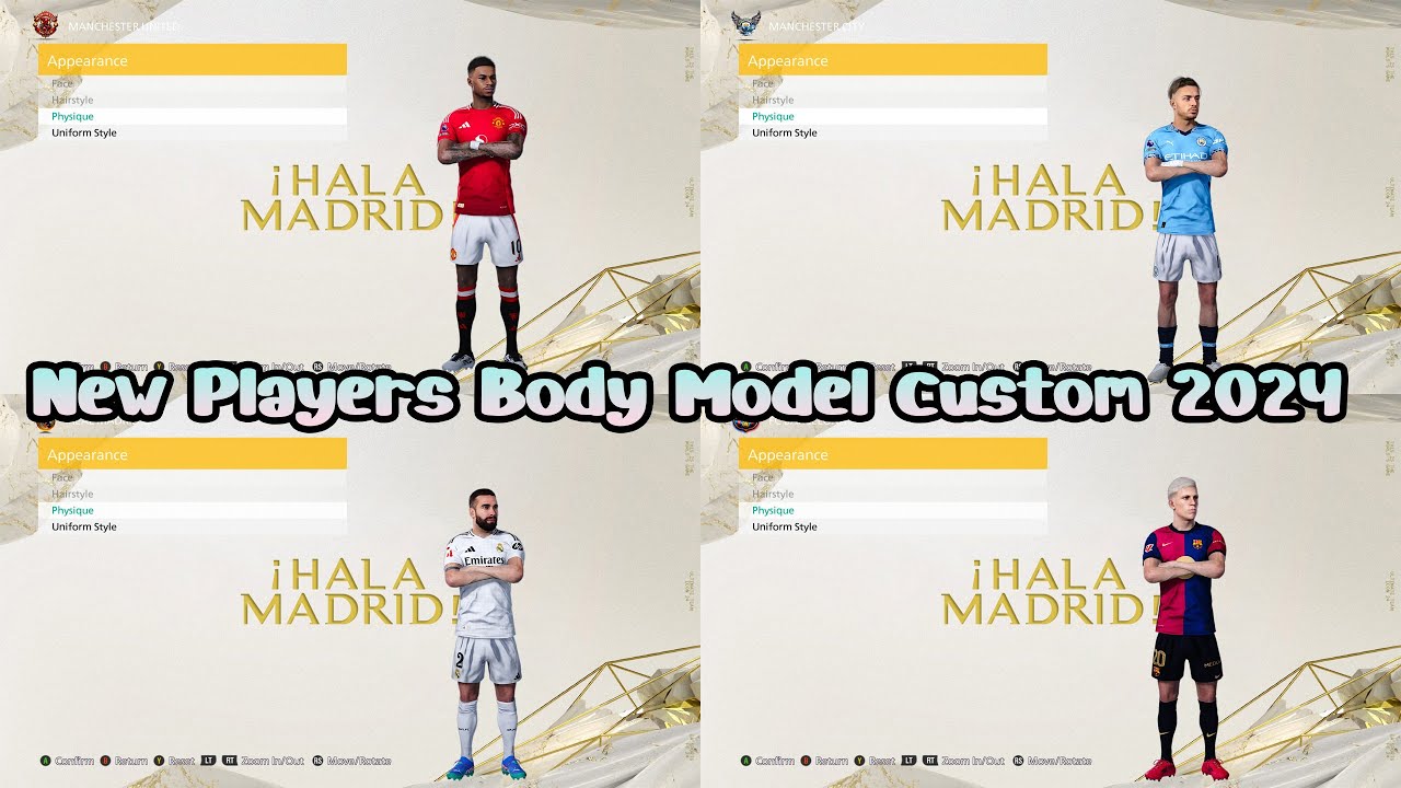 New Player Body Model Fix Custom 2024 - PES 2021 & Football Life 2024 ...