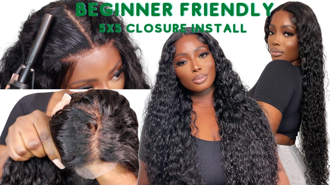 BEGINNER FRIENDLY EASY INSTALL 5X5 CLOSURE WIG | WATERWAVE WIG FT ...