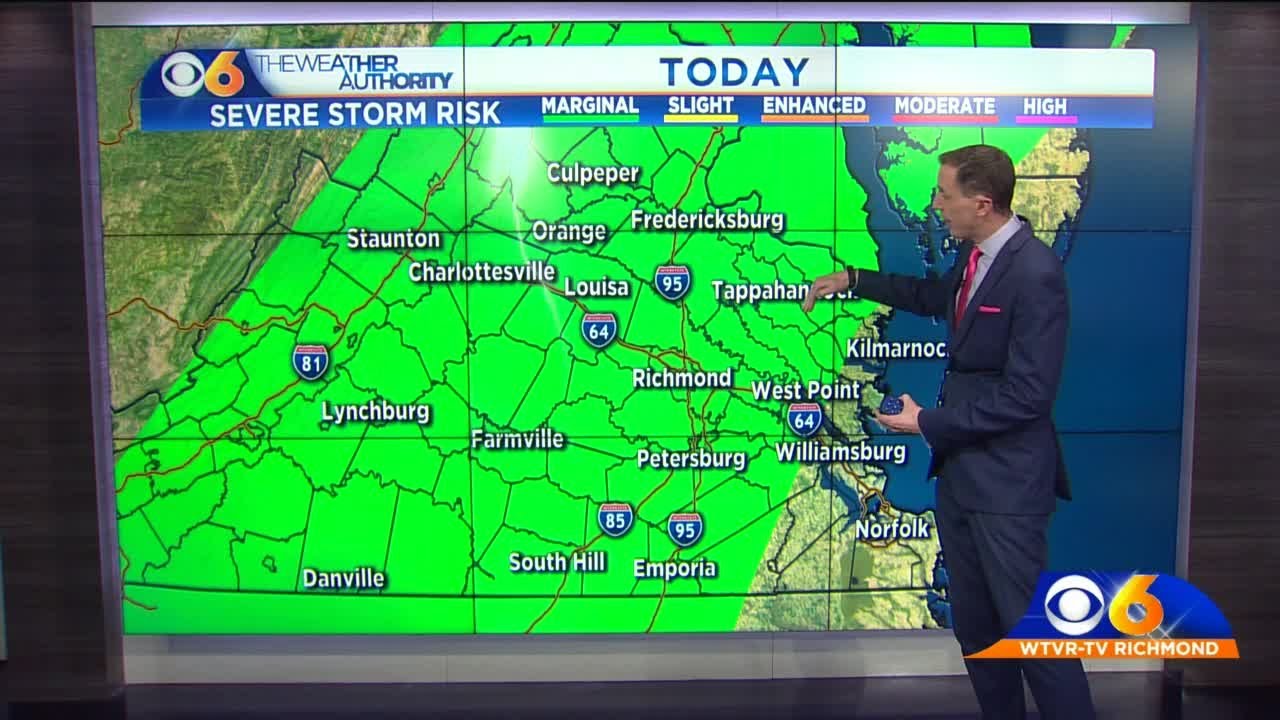 Thunderstorm chances increasing - YouTube