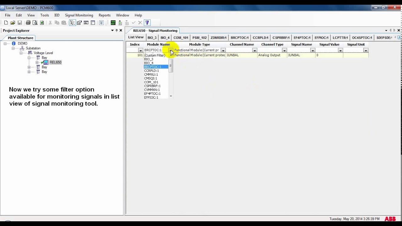 Signal Monitoring [Signal Monitoring tool] [PCM600 2.6] - YouTube