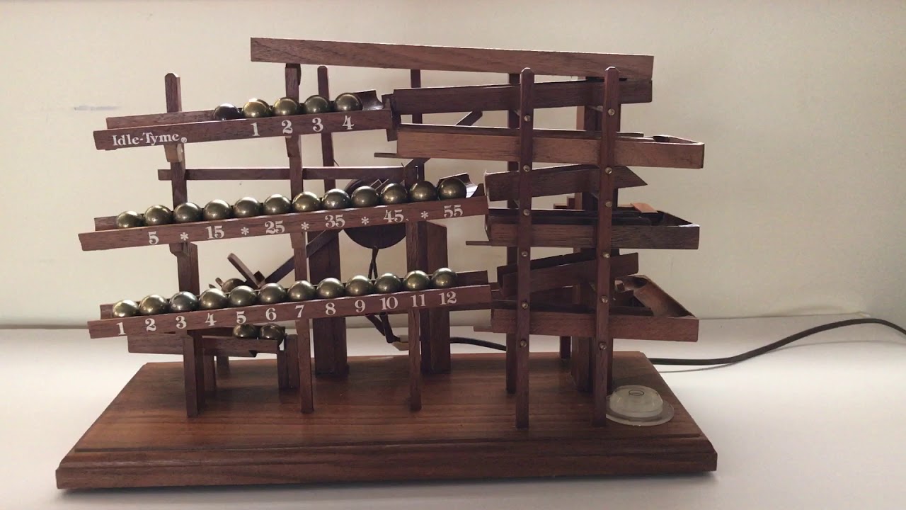 Idle Tyme Rolling Ball Clock - YouTube