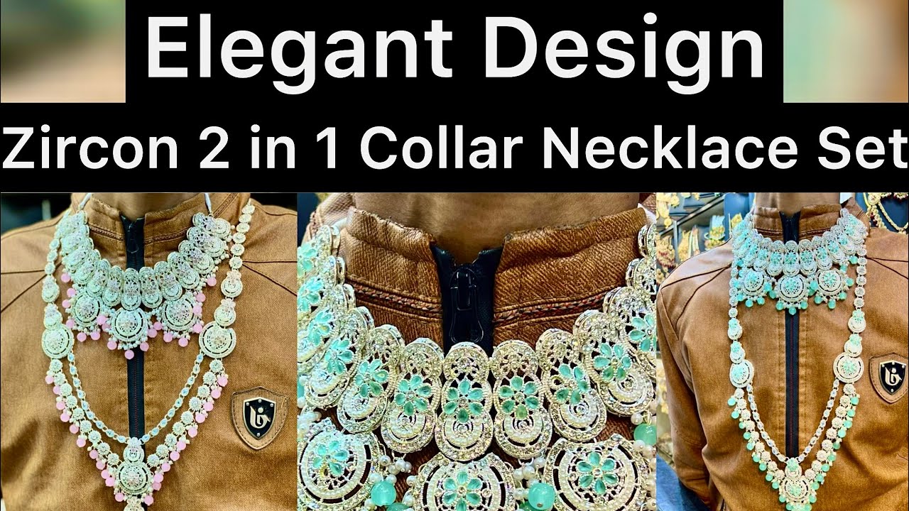Elegant Design Zircon 2 in 1 Collar+Necklace Set |Vlog14 # ...