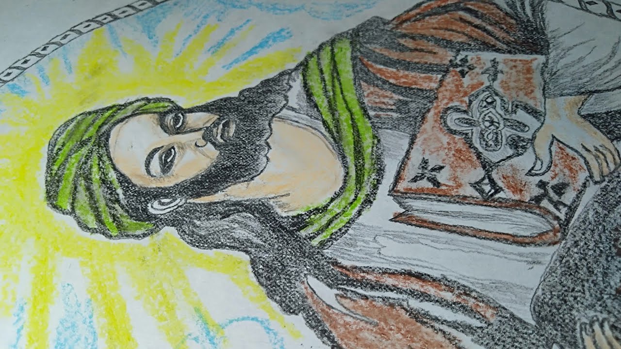 Hazrat Muhammad Pencil drawing./Oil pastel drawing. - YouTube