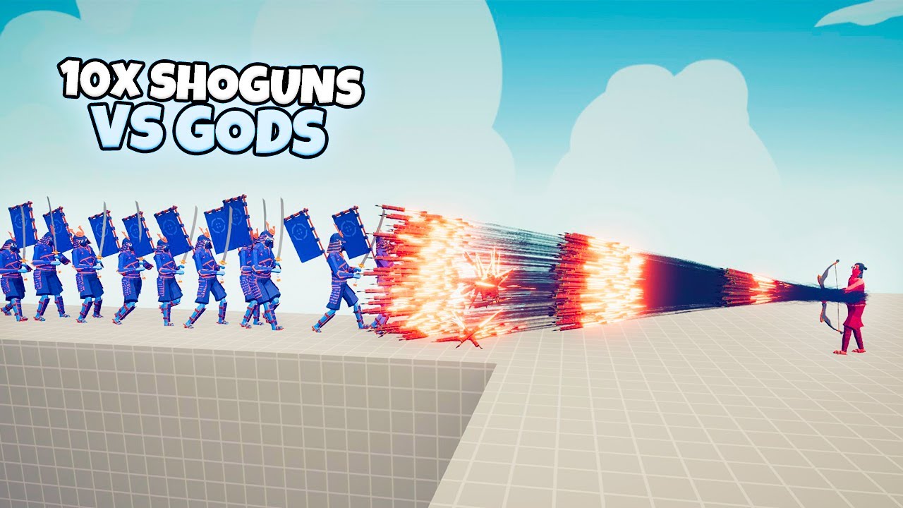 10x SHOGUN vs GODS | TABS Totally Accurate Battle Simulator Gameplay ...