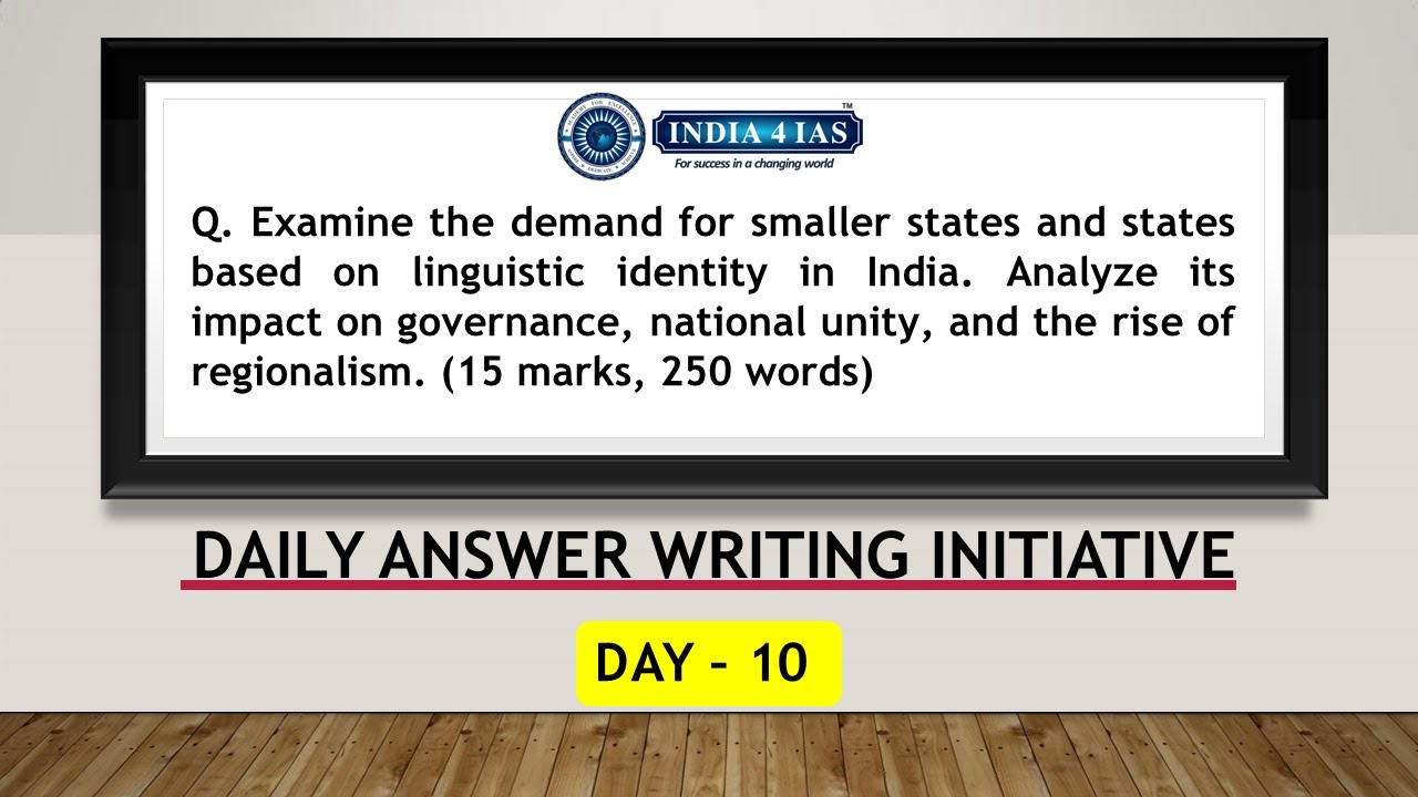 DAY-10 | Daily Answer Writing Practice | Mains Answer writing Basics ...