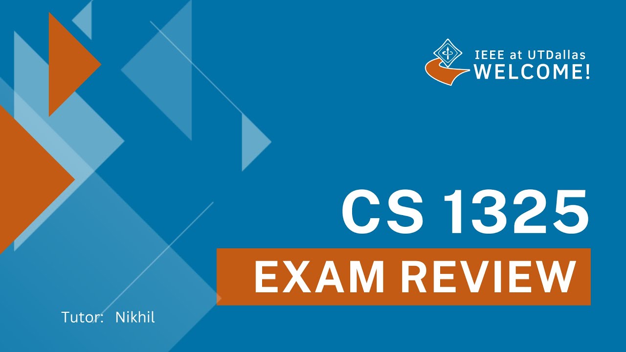CS1325 Exam 2 Review Spring 2024 - YouTube