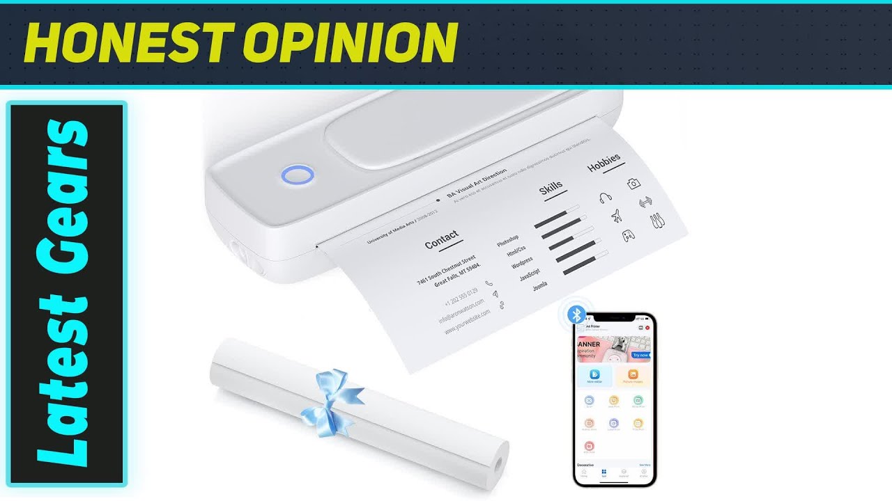 Bisofice Portable Printer: Best Travel Companion? Wireless & Inkless ...