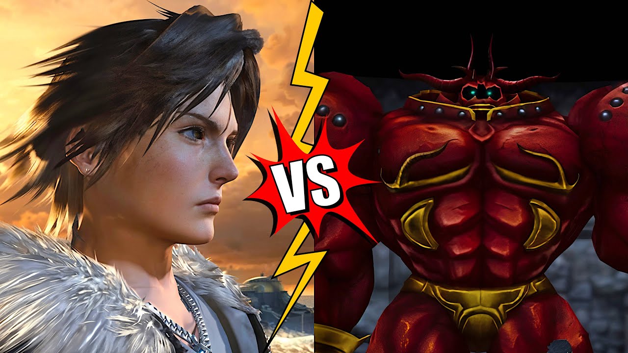 Final Fantasy VIII Remastered | Red Giant | Boss Fight (4K) - YouTube