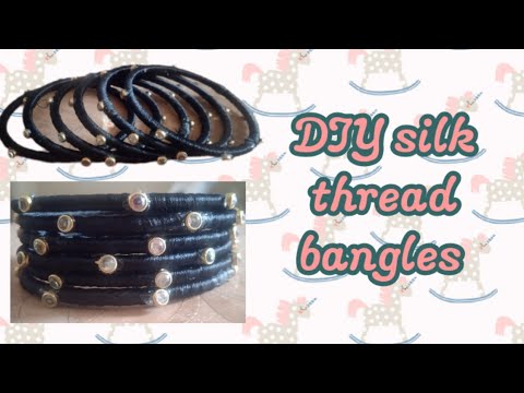 New design..silk thread bangles making ideas..DIY Bangles making ideas ...