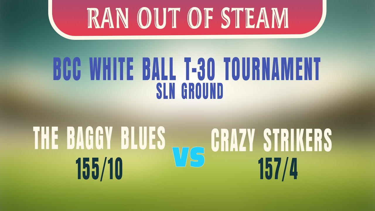 2024 - GAME 11 - BCC TOURNAMENT - TBB and RIDERS XI - TBB BATTING - 30 ...