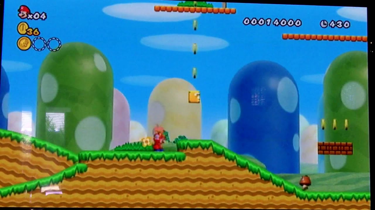 New super mario bros wii walkthrough part 1 - YouTube