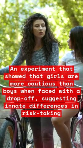 What is the visual cliff experiment with girls and boys? - YouTube