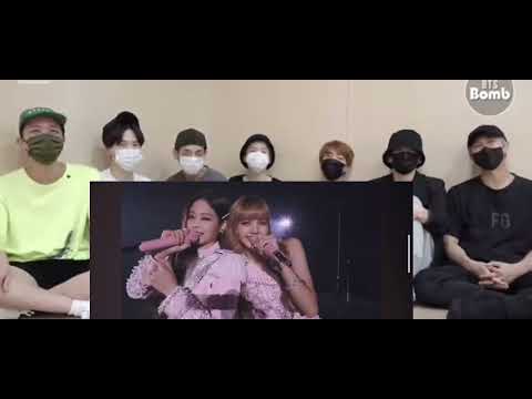 bts reaction to Blackpink sure thing live performance (fake reaction)