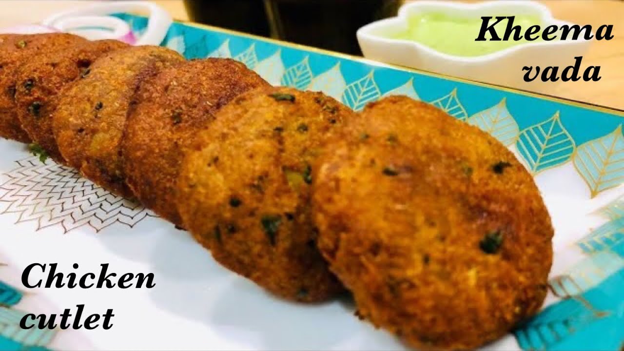 EP 29: CHICKEN KHEEMA VADA / Keema vada recipe / Minced meat patties ...