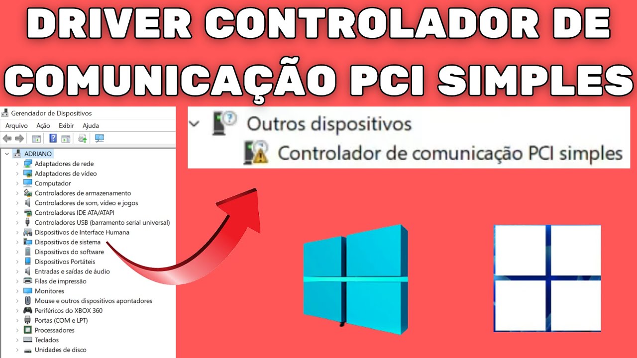 COMO BAIXAR E INSTALAR O DRIVER CONTROLADOR DE COMUNICAÇÃO PCI SIMPLES ...