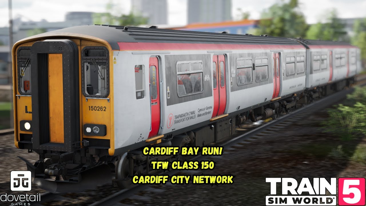 Cardiff Bay Run! | TfW Class 150 | Cardiff City Network | Train Sim ...