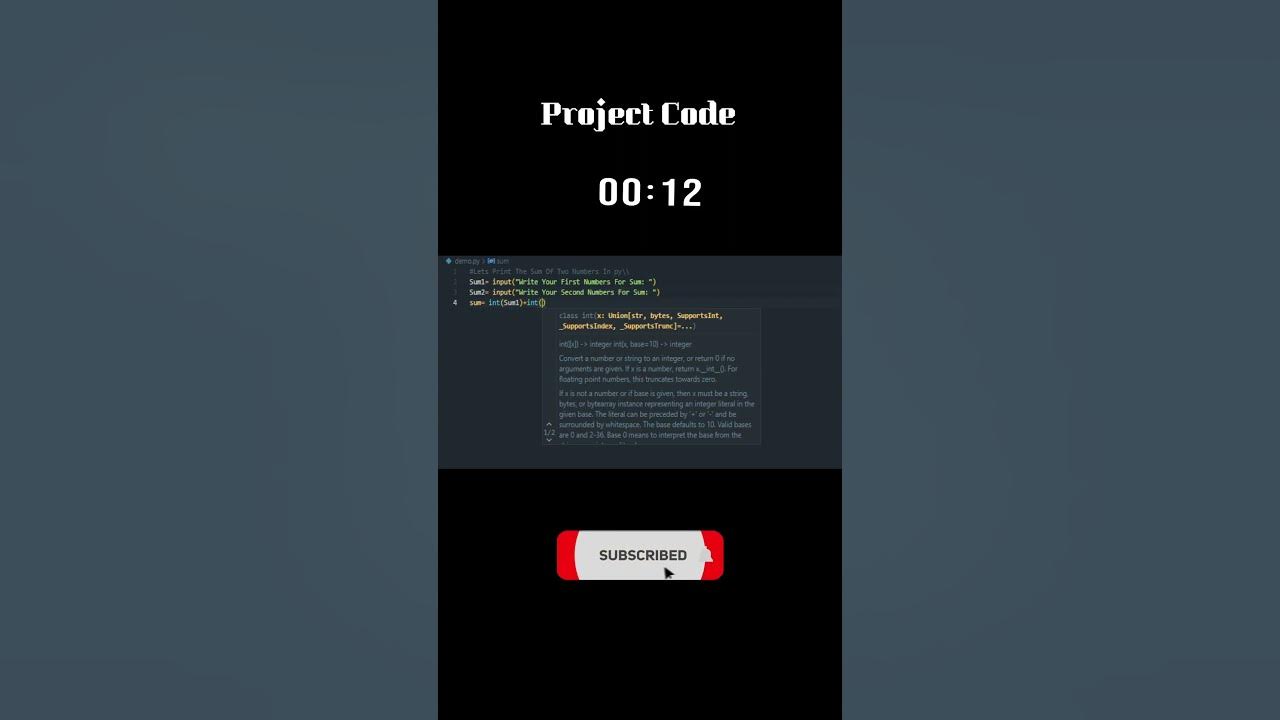 Sum In Python | #calculator #blogger #coding #computertips #python #trending #shorts #webdev # ...