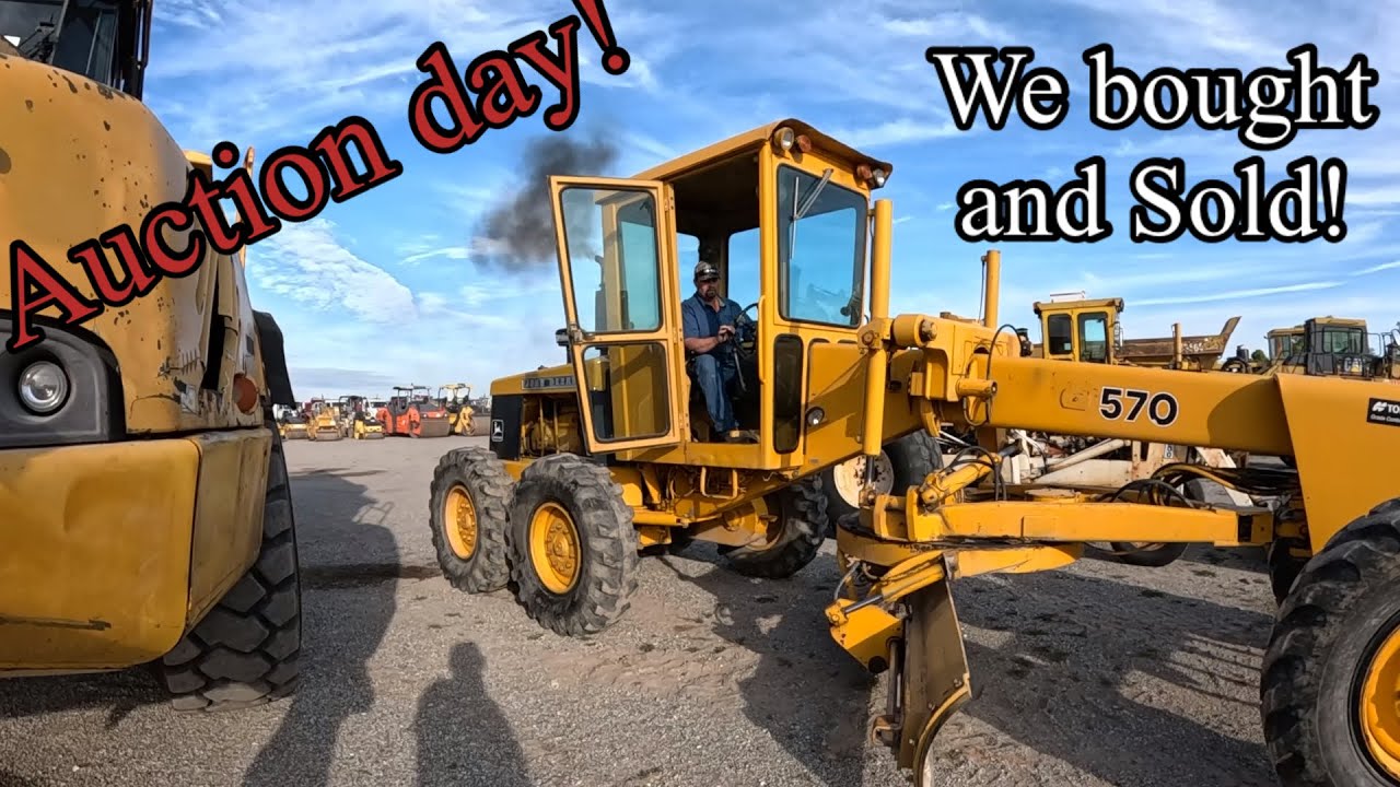Heavy equipment and truck auction day, we sell some things and bought ...