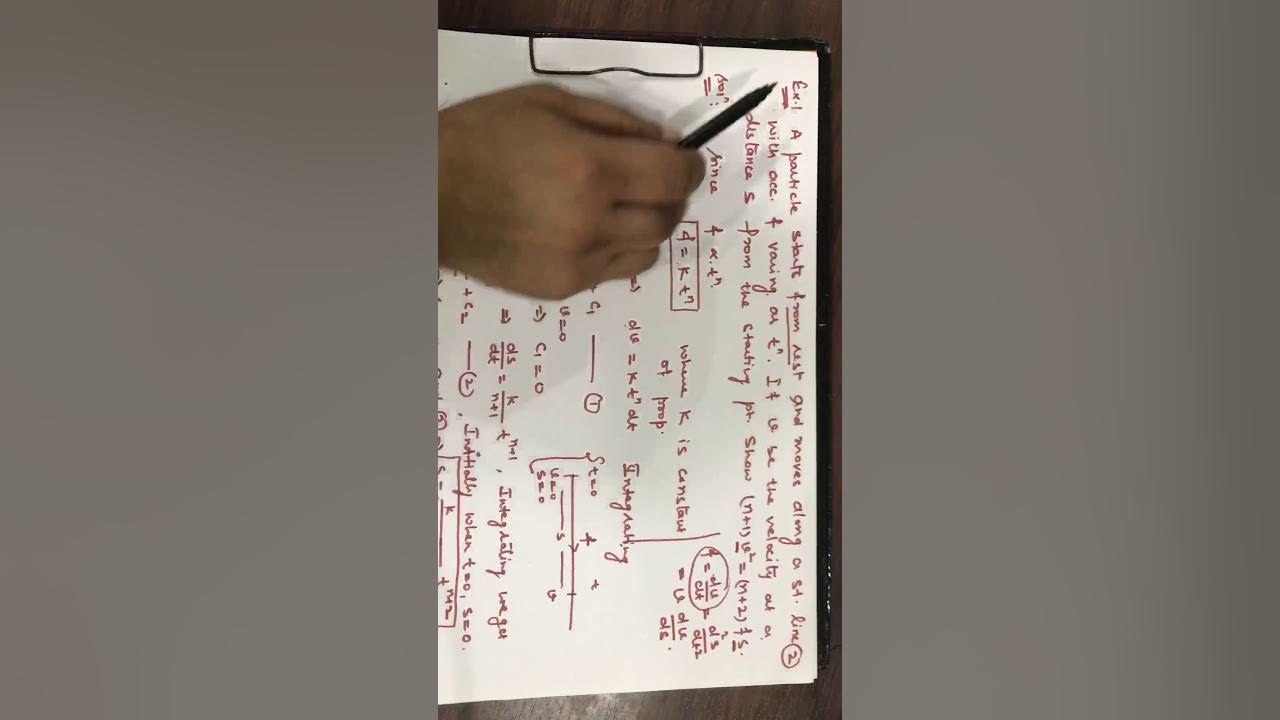Motion under variable acceleration - YouTube