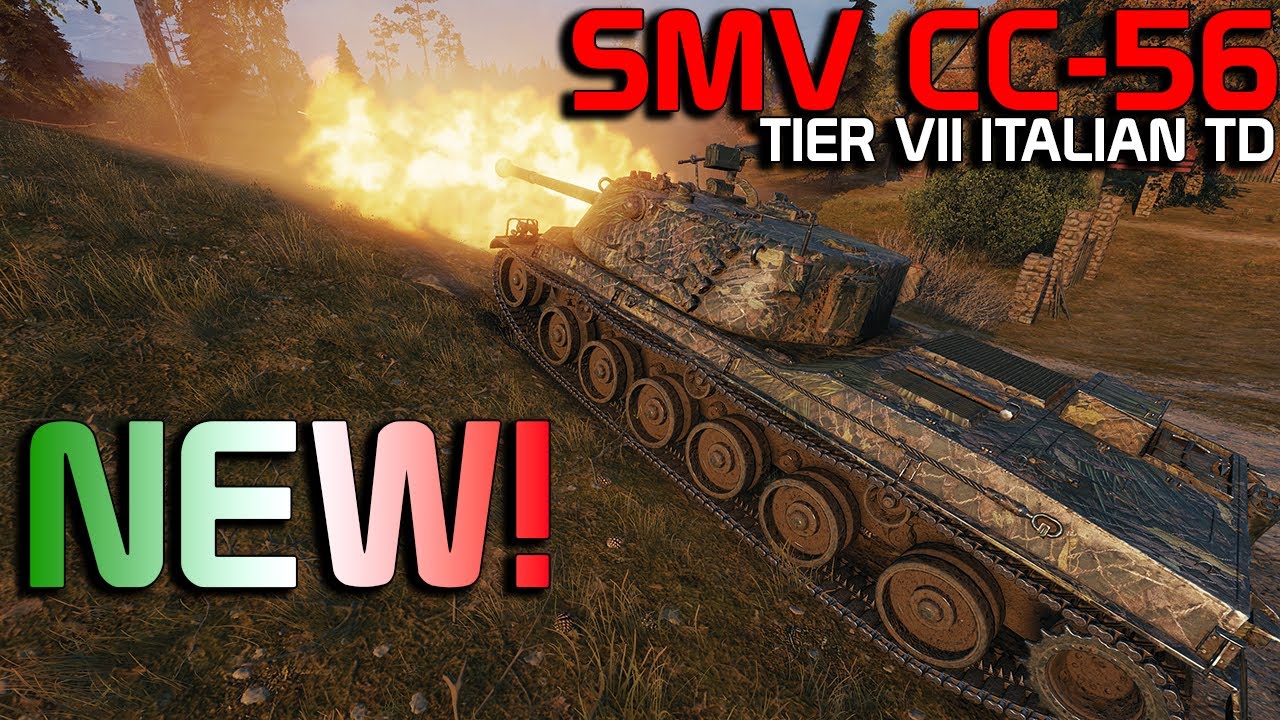 NEW Tier VII Italian TD! SMV- CC-56 | World of Tanks - YouTube