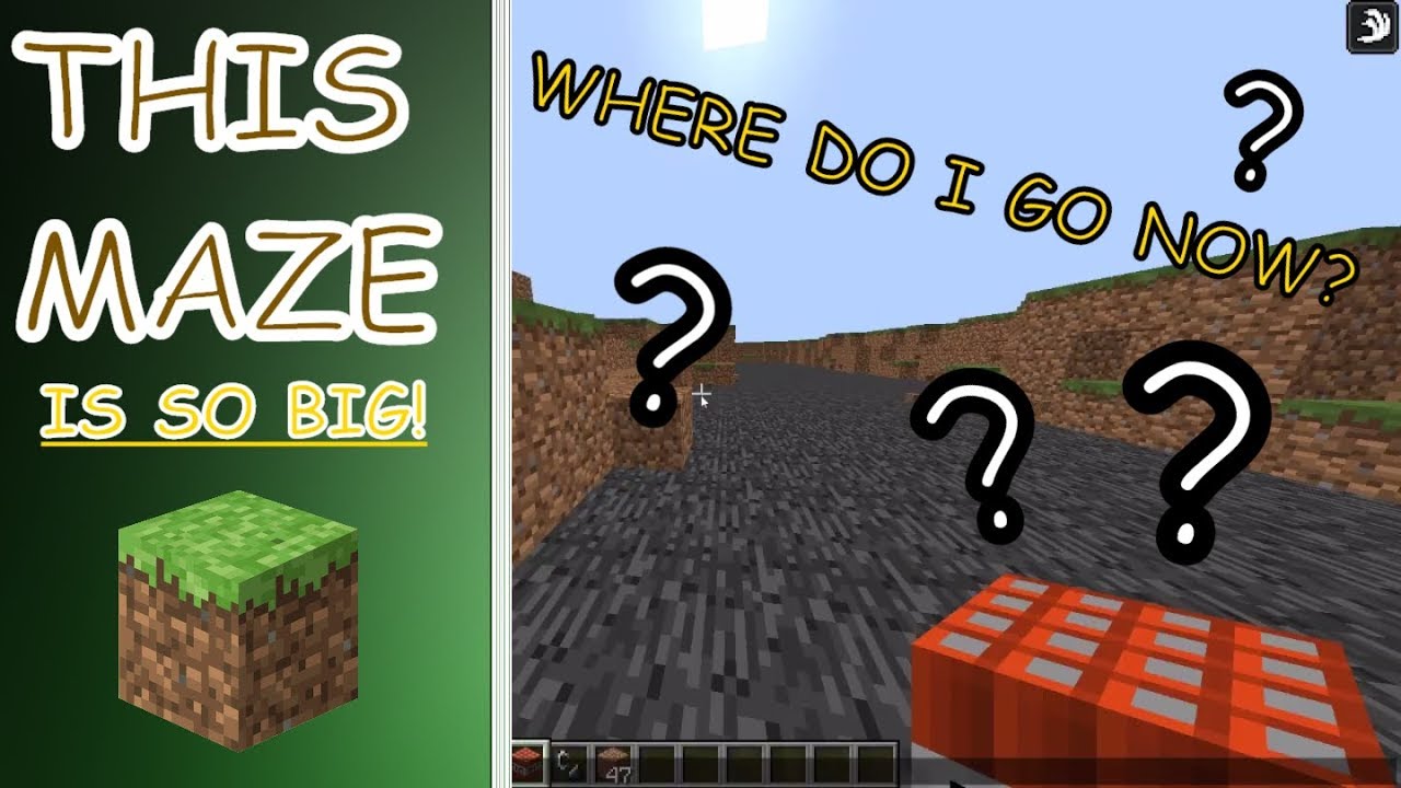 Minecraft - How To Create The Largest Maze In The World Part 1 - YouTube