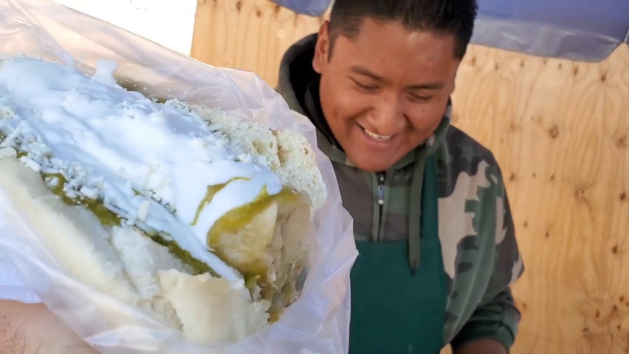GUAJOLOTA O TORTA DE TAMAL DE TIJUANA MEJOR QUE EN #CDMX - YouTube