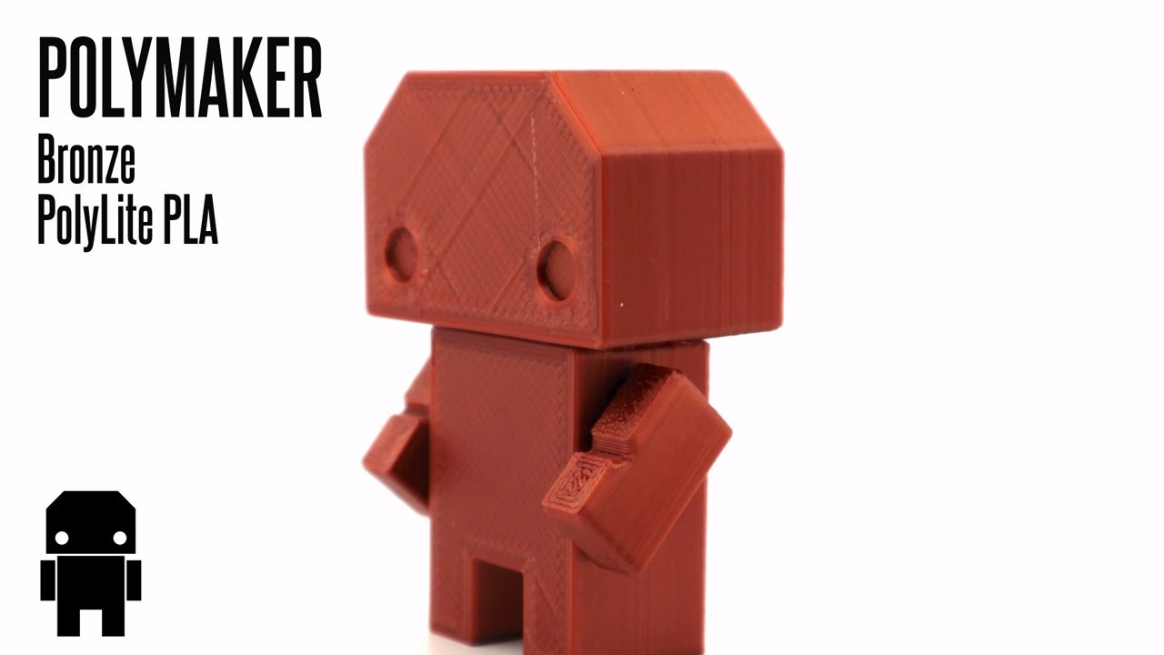 709 POLYMAKER Bronze PolyLite PLA | 3D printed sample | #FilaMODE - YouTube
