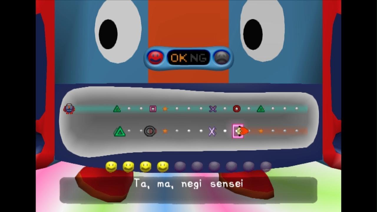 PaRappa ze Rap Gameplay - YouTube