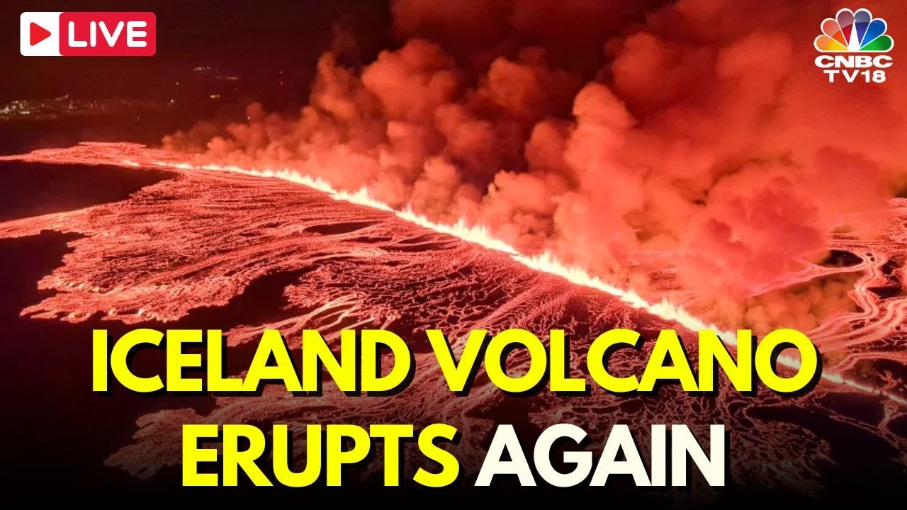 LIVE: Iceland Volcano Erupts Again | Iceland Volcano Eruption LIVE ...