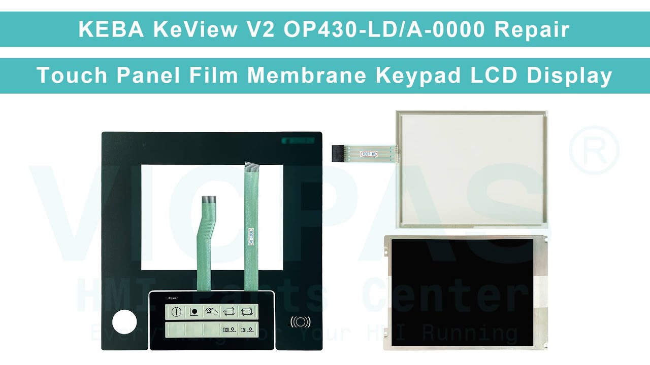 KEBA KeView V2 OP430-LD/A-0000 Front Overlay Terminal Keypad HMI Panel ...