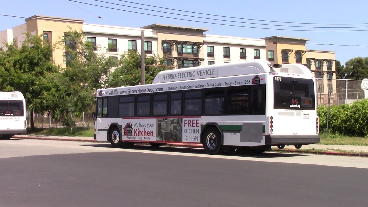 AC Transit - New Flyer XHE40 Route 18 #7026, Gillig Advantage Hybrid 40 ...
