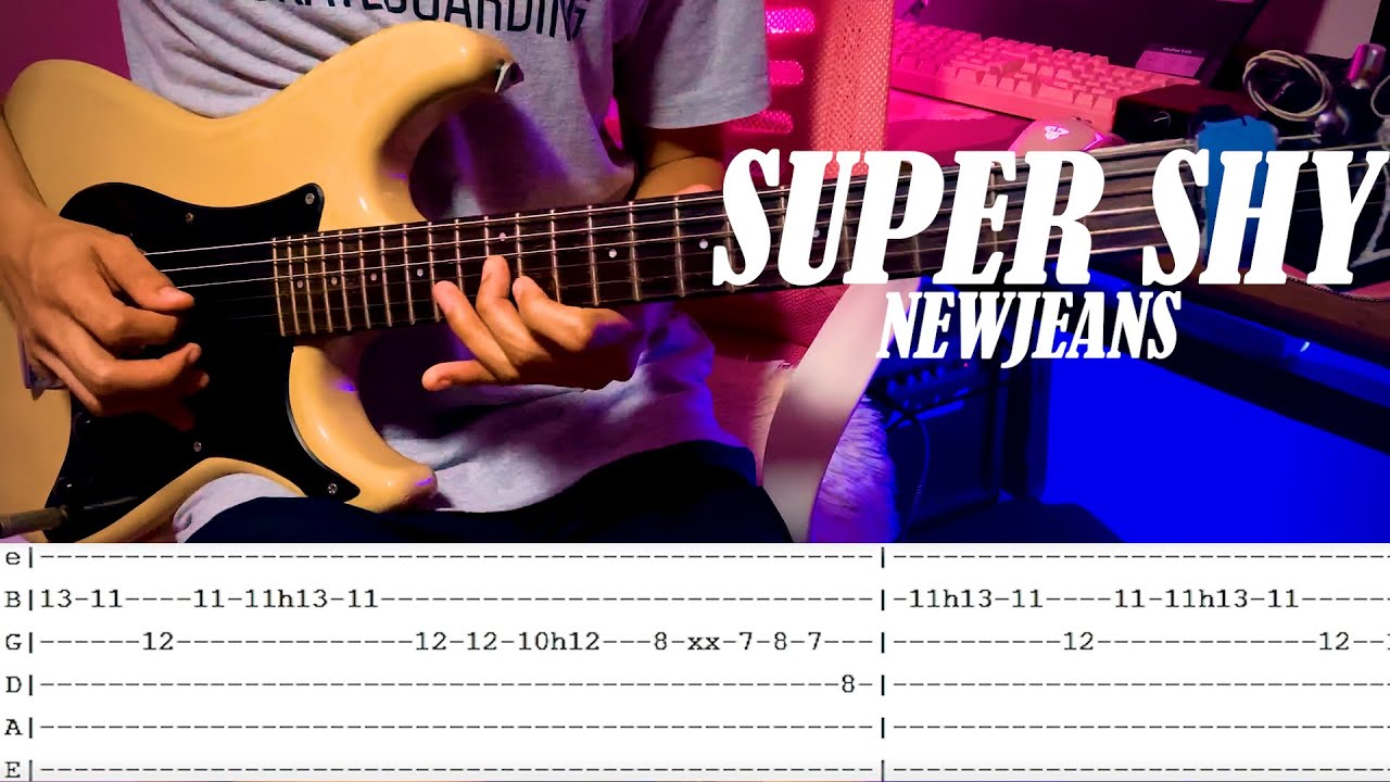 Super Shy | ©Newjeans | Guitar Cover | With Tabs - YouTube