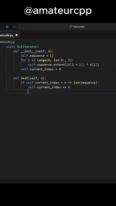 900 Rle Iterator Leetcode Youtube