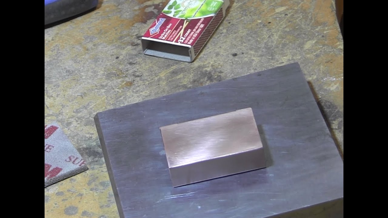 Tutorial: Sleeve For Matchbox, Copper Matchbox cover. - YouTube
