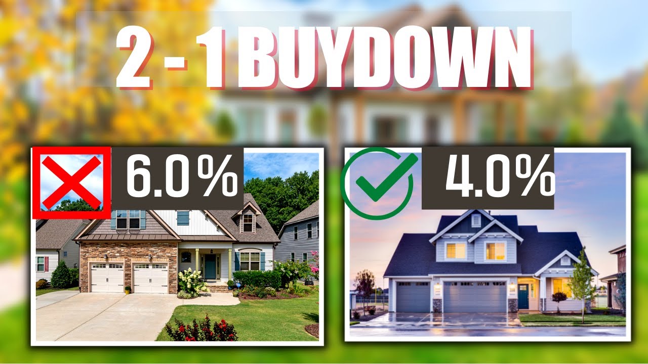 What Is A 2 1 Mortgage Interest Rate Buydown Pros Cons YouTube