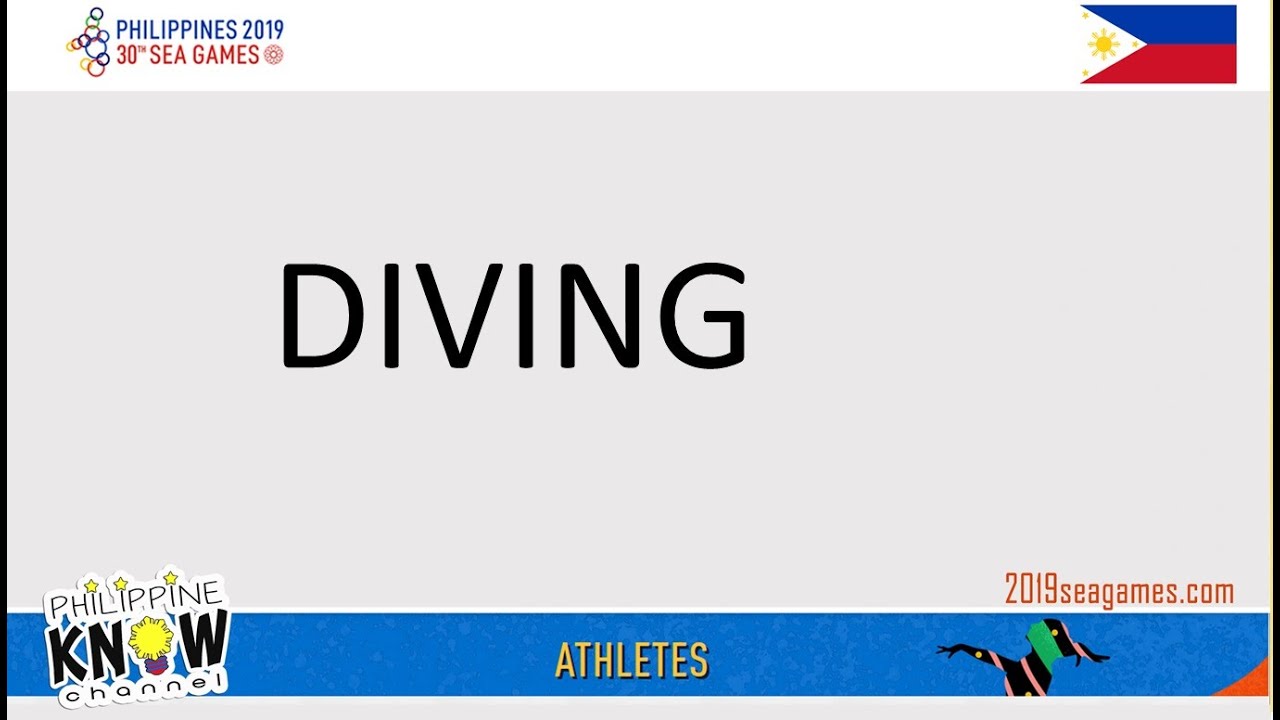 PHILIPPINE DIVING TEAM - ATHLETES + SCHEDULE - SEA GAMES 2019 - YouTube
