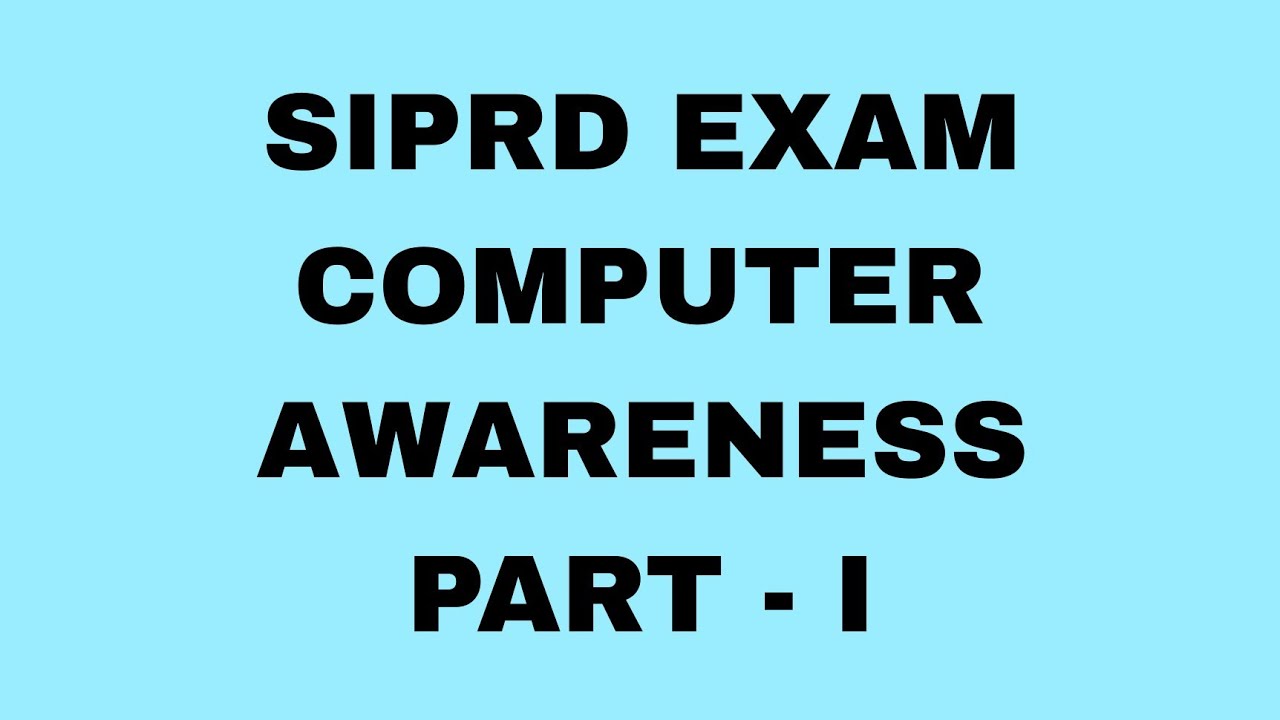 SIPRD II EXAM II CLASS - I - YouTube