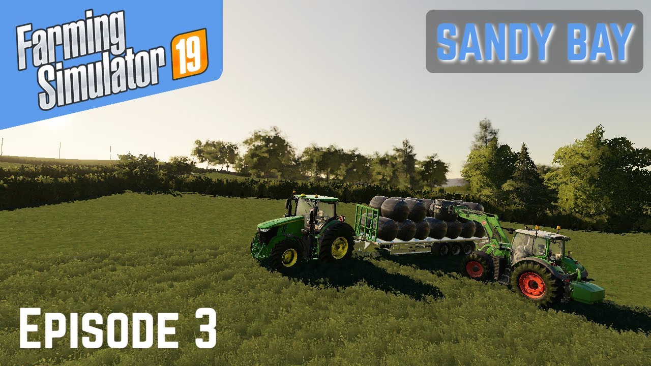 Collecting the bales | Sandy Bay Timelapse Episode 3 | Farming ...