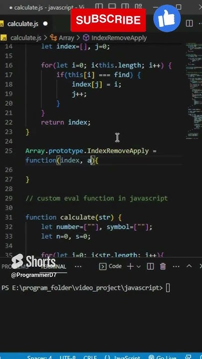 Custom Eval Function In Js Part3 Programmerd Shorts Youtube